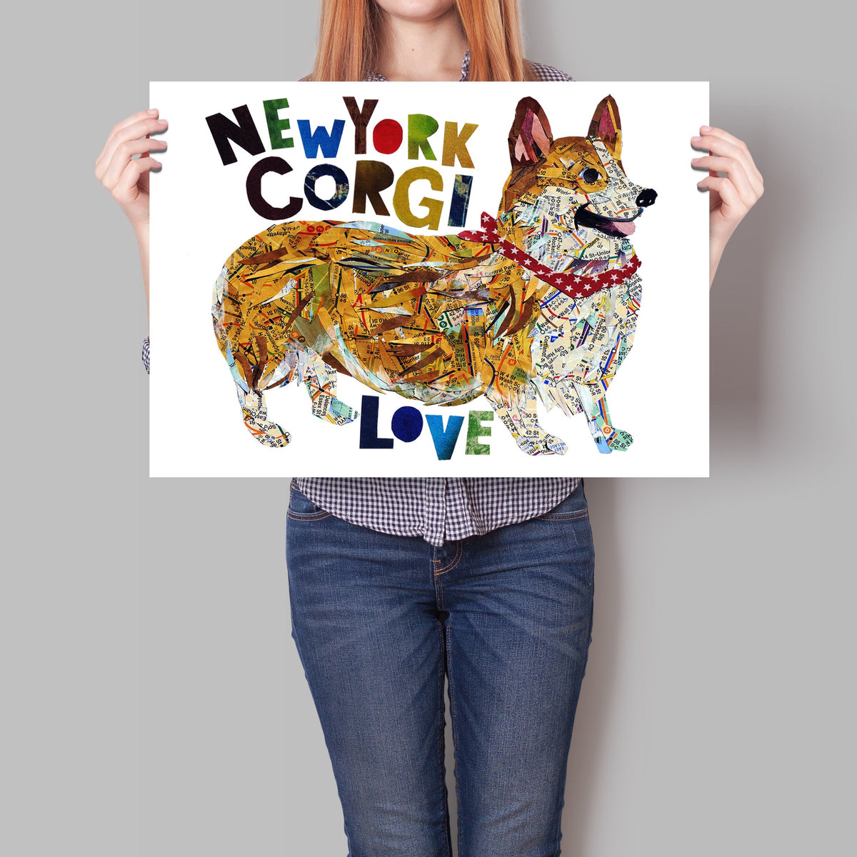 Map dog "Love Corgi dog" – PINKY PILOTS NEW YORK